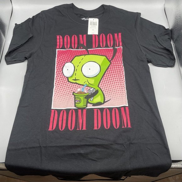 Nickelodeon | Tops | Invader Zim Tshirt Gir Milkshake Doom Boyfriend ...